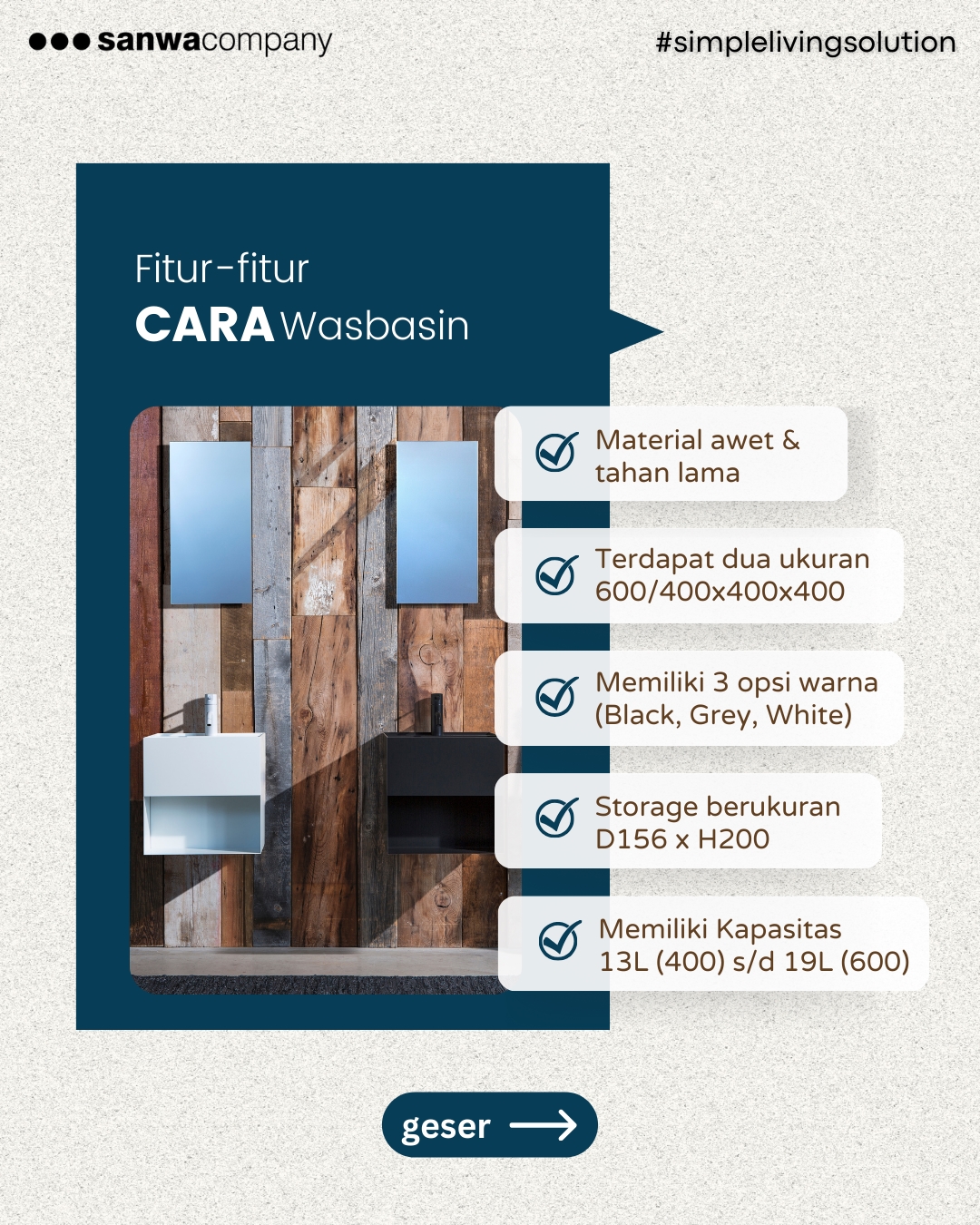 Cara: Wastafel Stylish dan Modern dengan Nuansa Mewah Minimalis | miratap inc.